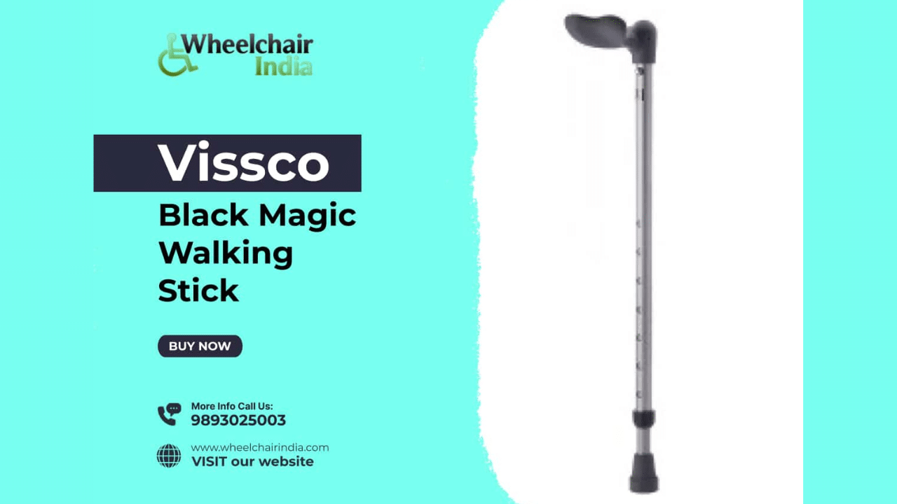 Discover The Vissco Black Magic Walking Stick At Wheelchair India ...