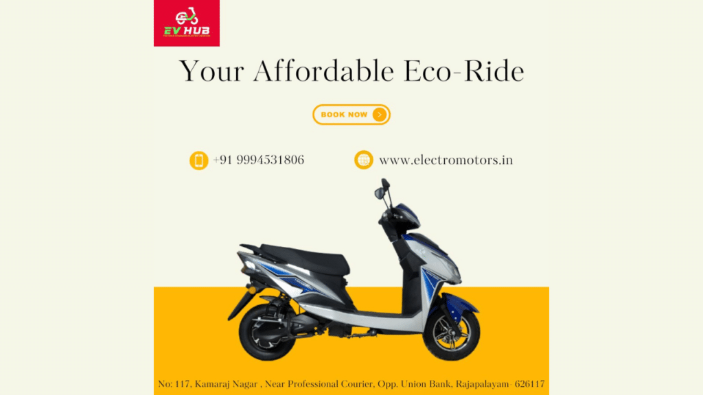 Leading EV Hub E Bike Showroom Dealer in Rajapalayam