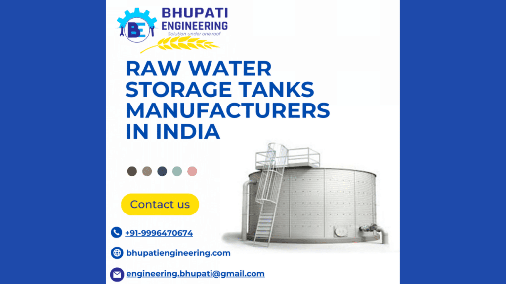 Raw Water Storage Tanks Manufacturers in India