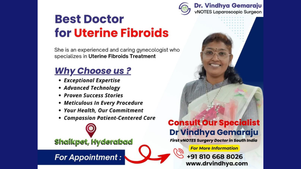 Best Doctor For Uterine Fibroids in Hyderabad | Dr. Vindhya Gemaraju