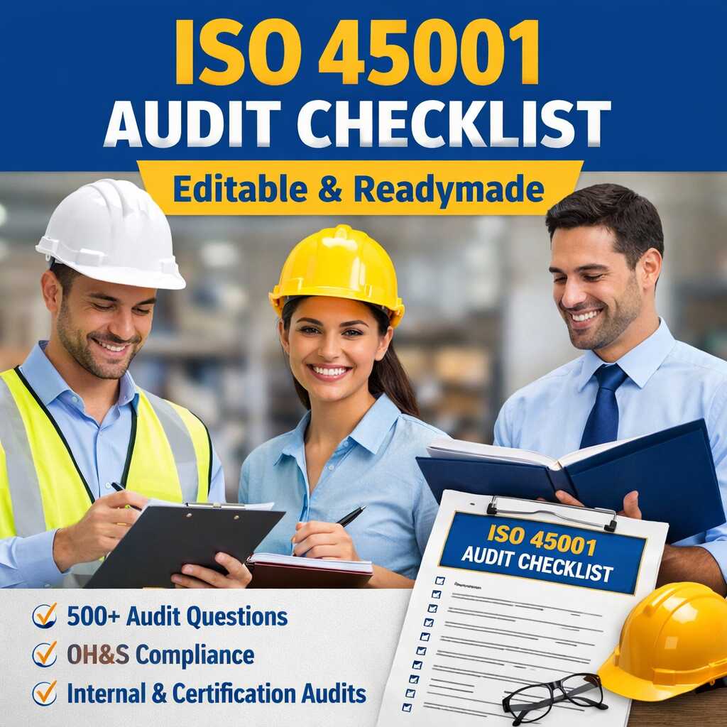 ISO 45001 Audit checklist for OH&S Management System(With Documents)